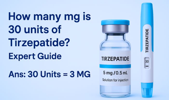 How many mg is 30 units of Tirzepatide? Expert Guide - CMH HEALTHS